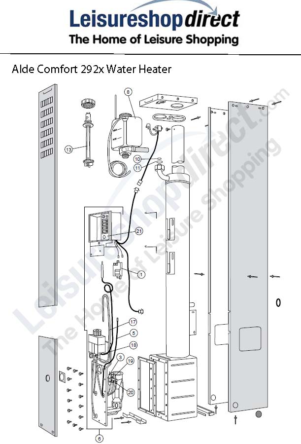 Alde Comfort 292x Series Boiler PDF | Leisureshopdirect