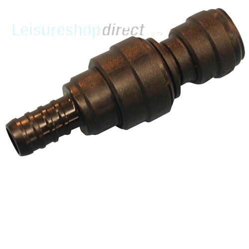 Straight Adaptor 12mm female to 1/2" Flexible Hose | Push Fit Fittings ...