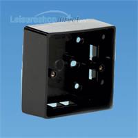 Single Back Box - Black - 37mm | Mounting Boxes and Back Boxes ...