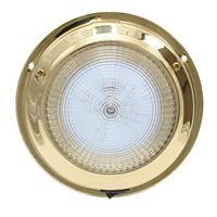 AAA 12V Brass Dome Light Natural White LED 137mm 4" Dome | 12v Internal ...