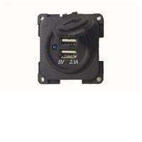 CBE 12v Twin USB Socket - Dark Grey | CBE Electric Fittings ...