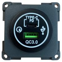 CBE Grey USB-C Socket | CBE Electric Fittings | Leisureshopdirect