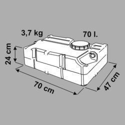 Fiamma 70 Litre Water Tank | Fiamma Code: 01537-01 | Water Tanks ...