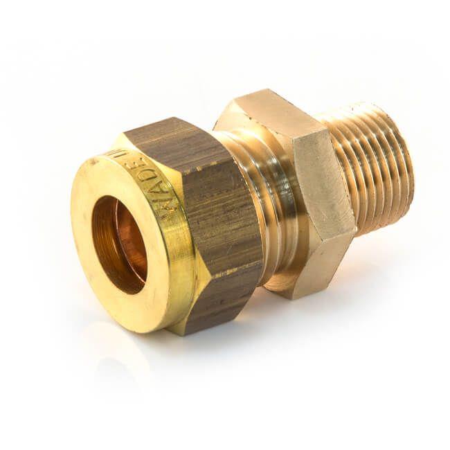 Gas Coupling 3/8" MT x 8mm comp | Gas Compression Fittings and olives ...