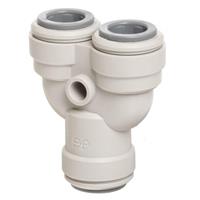 John Guest 12mm Push-fit 'Y' 2-way Divider | Water supply fittings ...