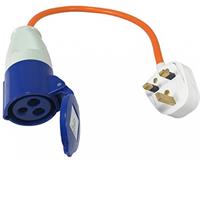 Mains Electric Hook-Up UK conversion lead | Adaptor leads ...