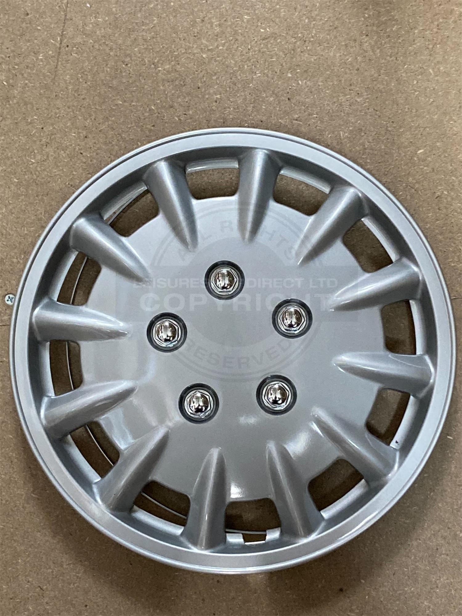 Milenco 14" Silver Wheeltrims 437S | Milenco Code: 0666 | Caravan Wheel ...