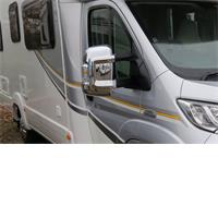 Milenco Motorhome Mirror Covers (Wide Arm) - Chrome | Milenco Code ...