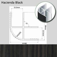 Morland Corner Profile Hacienda Black Finish 38 x 38 x 2200mm ...