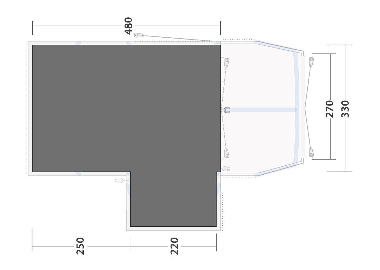 Outwell Mountain Lake 5ATC Footprint Groundsheet | Outwell Tent ...
