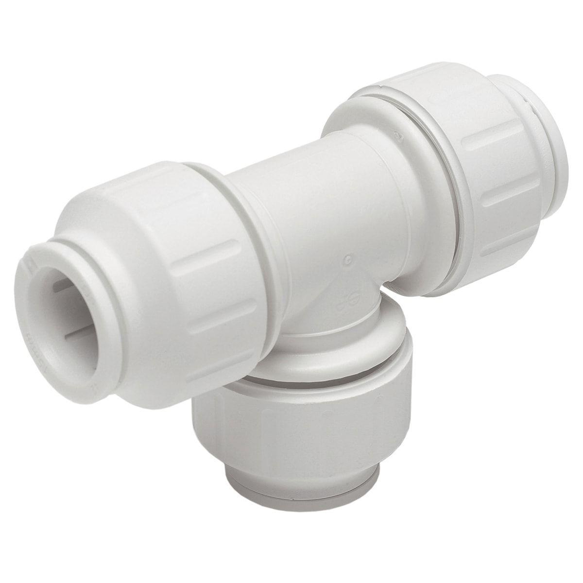 Push Fit Equal Tee 15mm | Push Fit Fittings 15mm | Leisureshopdirect
