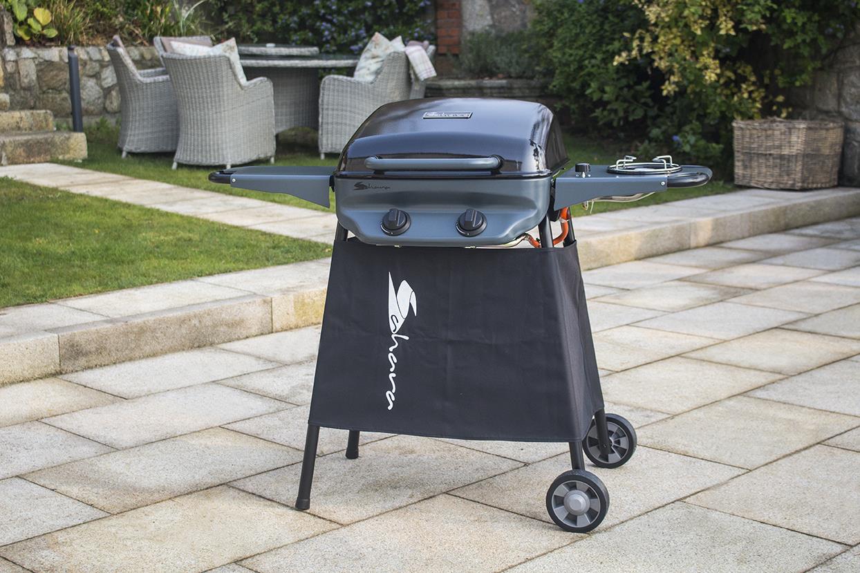Sahara Rapid Assembly 2 Burner Plus Gas BBQ | Camping cookers ...