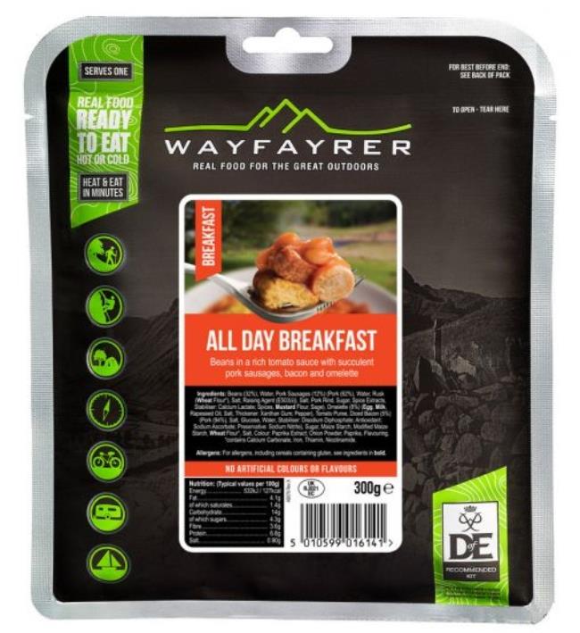 Wayfayrer All Day Breakfast - Pack of 6 | Wayfayrer Camping Food ...