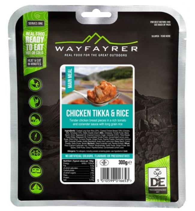 Wayfayrer Chicken Tikka & Rice - Pack of 6 | Wayfayrer Camping Food ...