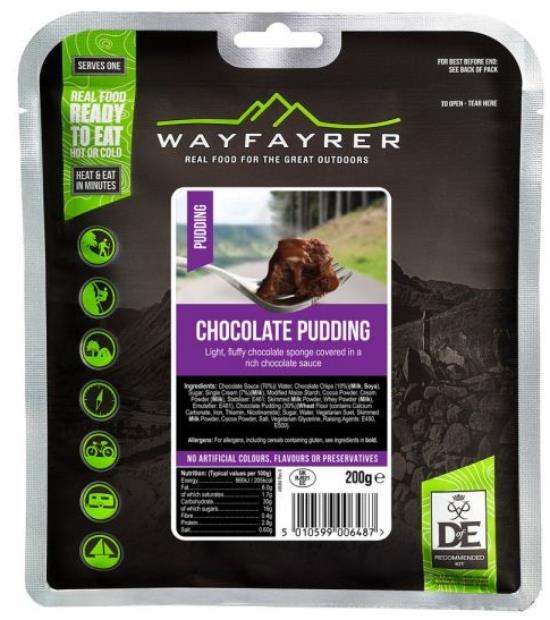 Wayfayrer Chocolate Pudding (Pack of 6) | Wayfayrer Camping Food ...