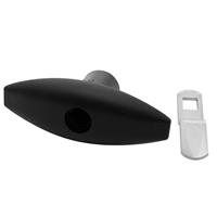 Zadi Push Lock - Large (Black) | Compartment locks | Leisureshopdirect