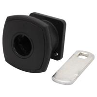 Zadi Square Push Lock Black | Caravan, Campervan and Motorhome Door ...