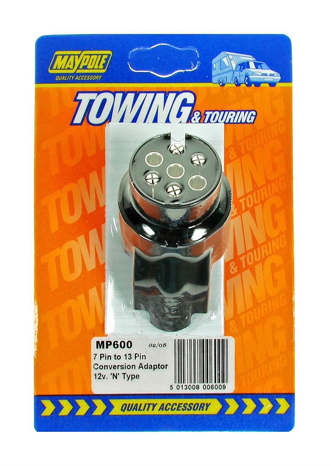 Maypole 7 Pin to 13 Pin Plug Adaptor | Towing plugs & sockets ...
