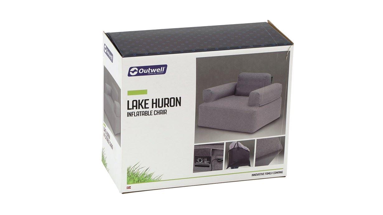 Outwell Lake Huron Inflatable Armchair (Grey) | Chairs | Leisureshopdirect