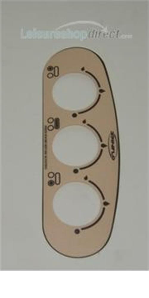 Spinflo3 Hole Hob Fascia Sticker | Thetford Code: PCC1650 | Spinflo Hob ...