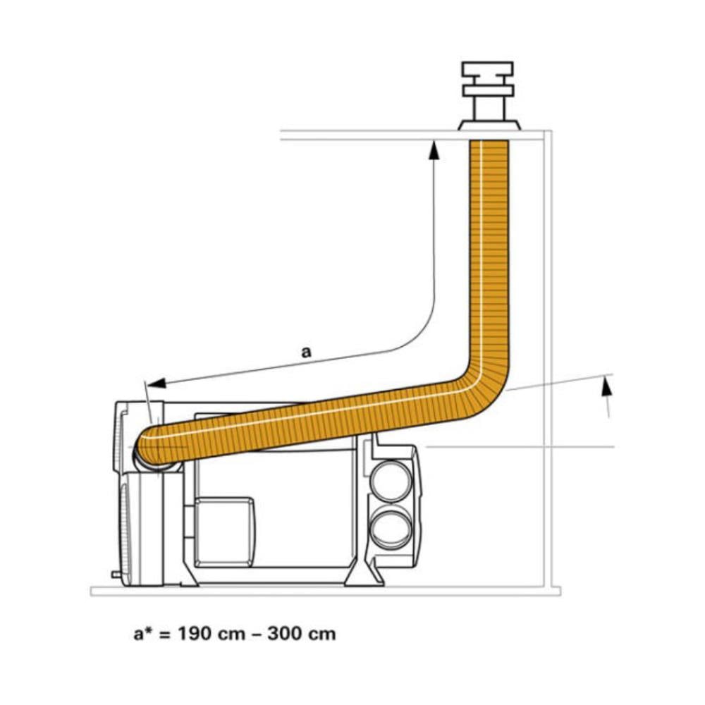 Truma C Boiler Black Combustion Air Supply Pipe (ø 80mm) | Truma Code ...