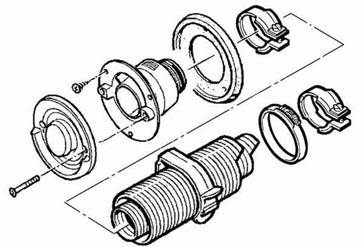 Truma Flue Kit EW24 - without cowl - Cream | Truma Code: 39371-01 ...