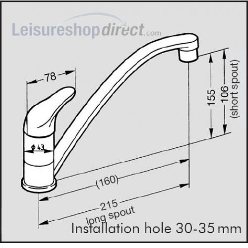 Reich Charisma Long Spout Mixer Tap | Reich Single Lever Charisma Mixer ...