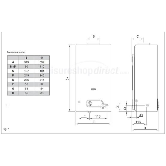 Morco Primo 11 Litre LPG Water Heater | Morco water heater ...