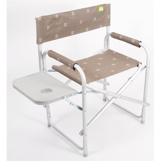 Via Mondo Aluminium Directors Chair with table (Brown) | Chairs ...