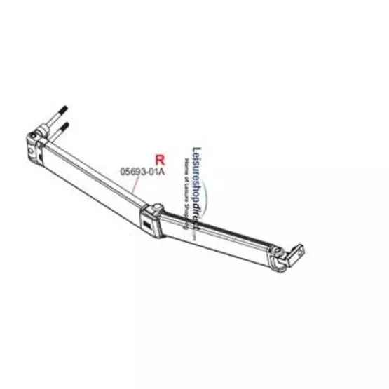 FIAMMA R.H. ARM F45TI L 450-550/400 ZIP | Fiamma Code: 0569301A ...