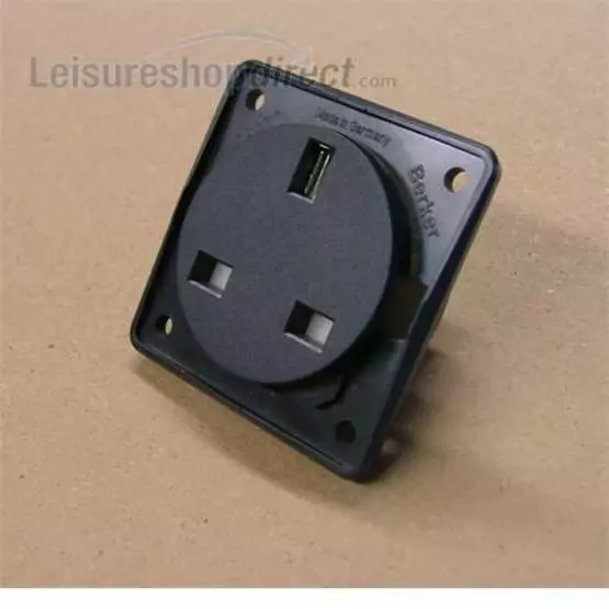 Berker 13A Socket - black | Berker Switches and Sockets | Leisureshopdirect