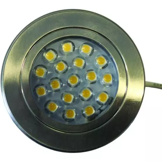 DIMATEC LED SURFACE MOUNTED NICKEL BRUSHED C/W TOUCH SWITCH | Camper ...