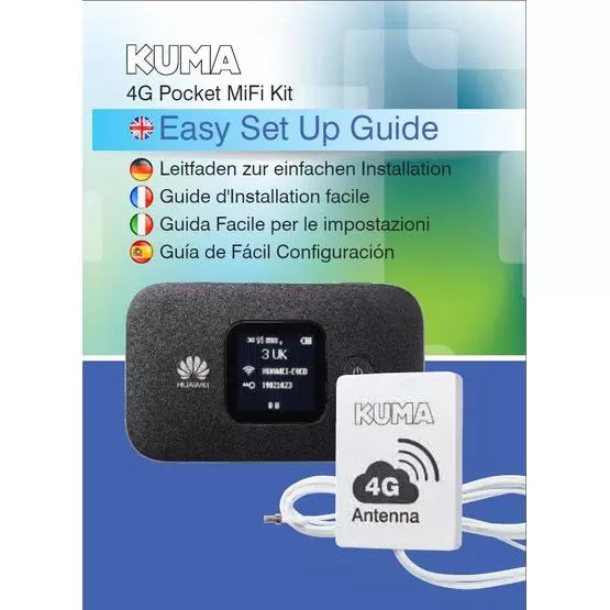 Kuma 4G Caravan & Motorhome Mobile Pocket WiFi Kit with Antenna | Wifi ...