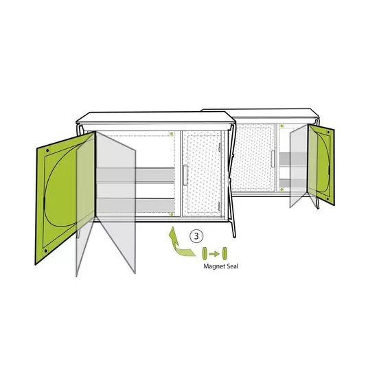 Outwell Martinique Camping Wardrobe / Cupboard | Camping Wardrobe ...