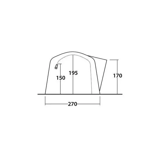 Outwell Tent Rosedale 4PA Air Tent | Family Tents | Leisureshopdirect