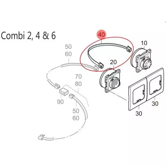 Wiring Loom for Control Switch - Truma Combi 4E & 6E | Truma Code ...